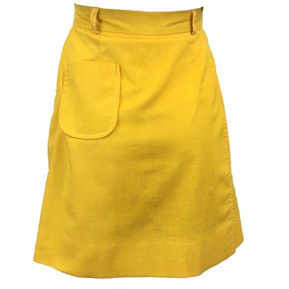 Vintage | Shorts | Vintage 560s Sunshine Yellow High Waisted Skorts | Poshmark
